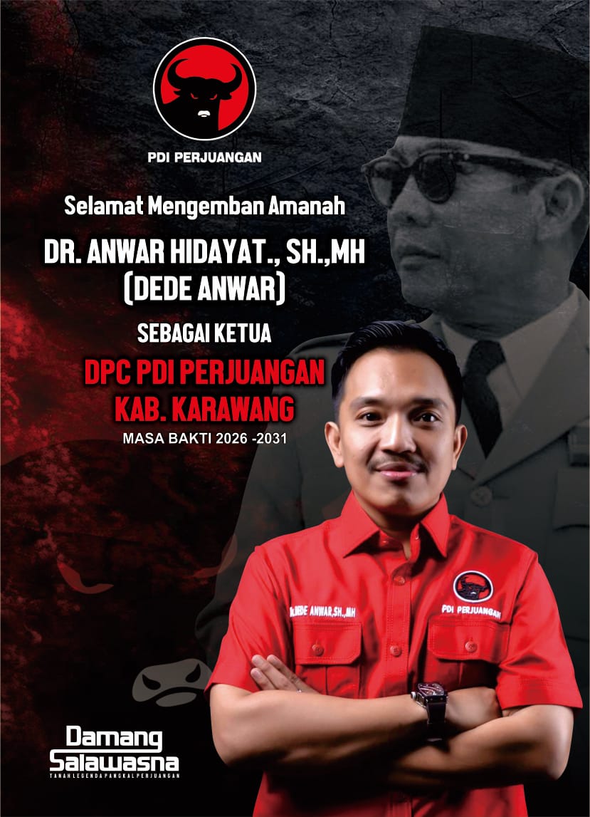 DR. Anwar Hidayat Resmi Pimpin DPC PDI Perjuangan Karawang 2026–2031 ...